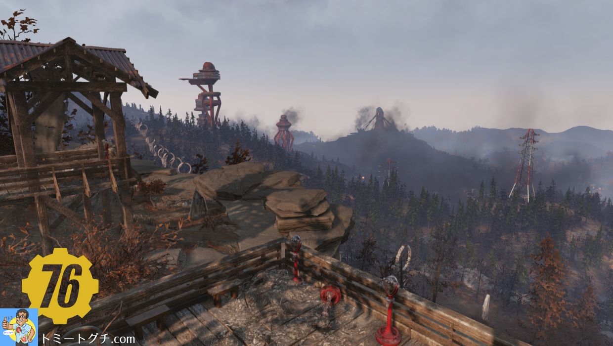 【Fallout76】展望台〜積灰の山周辺が一望できる高台〜｜トミナミ.com